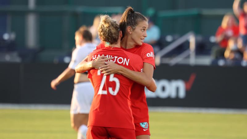 GOAL: Kristen Hamilton scores on the break vs. Racing Louisville ...