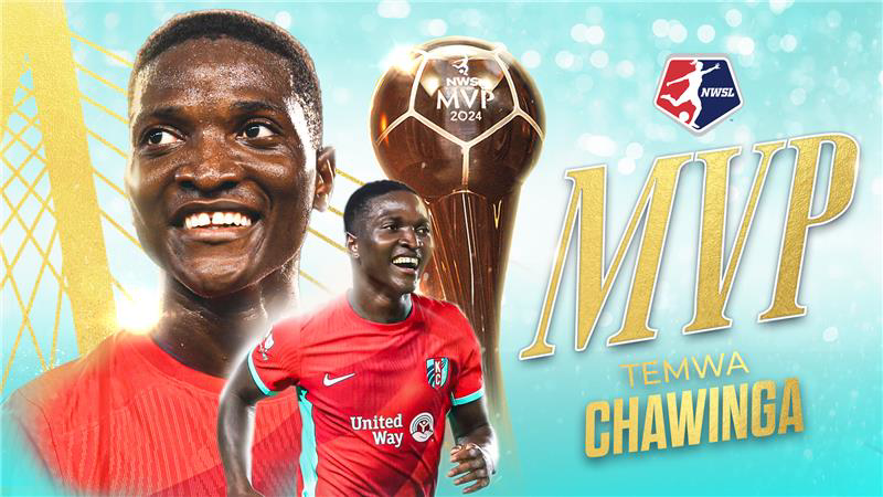 Kansas City Current forward Temwa Chawinga voted NWSL MVP Chawinga ...